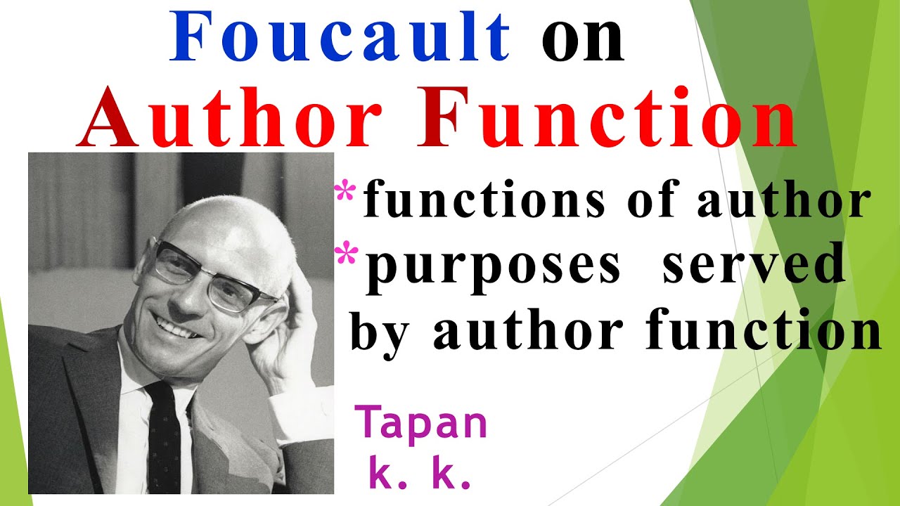 Foucault 6 | Author Function | function of author | what is an author ...
