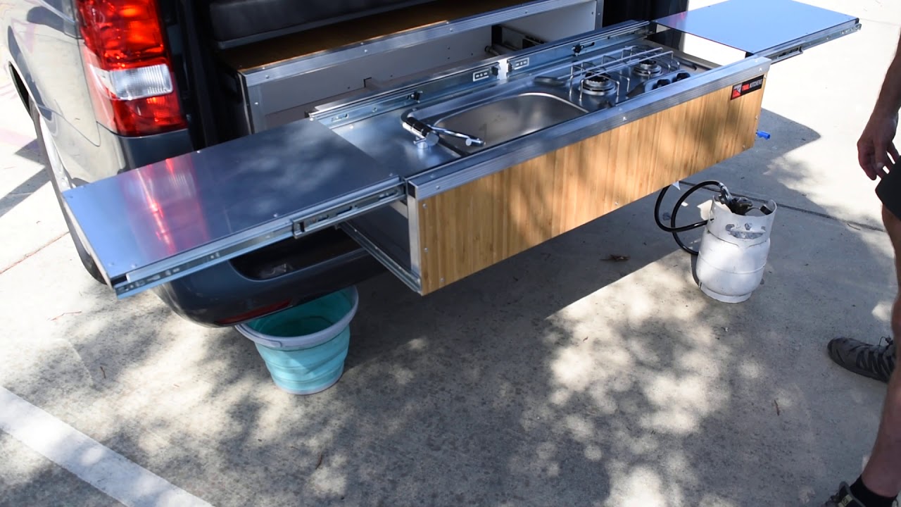 Setting up the TK Minivan Kitchen - YouTube