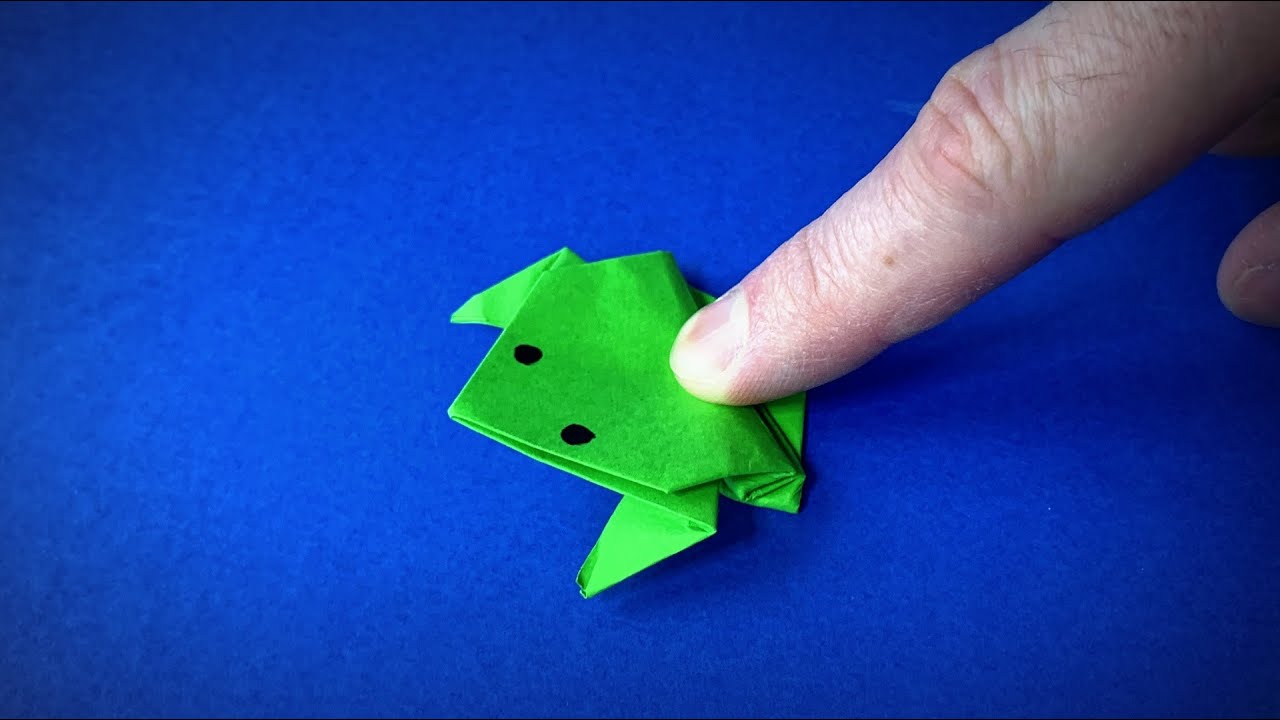 Rana Origami | Come fare una rana di carta che salta - YouTube