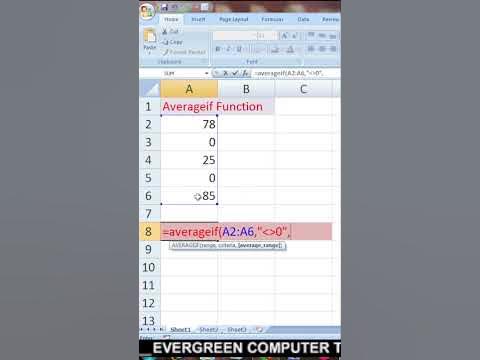 Averageif function II Excel Trick & Tips #short #ytshorts #youtubeshorts #youtubevideo #viral ...