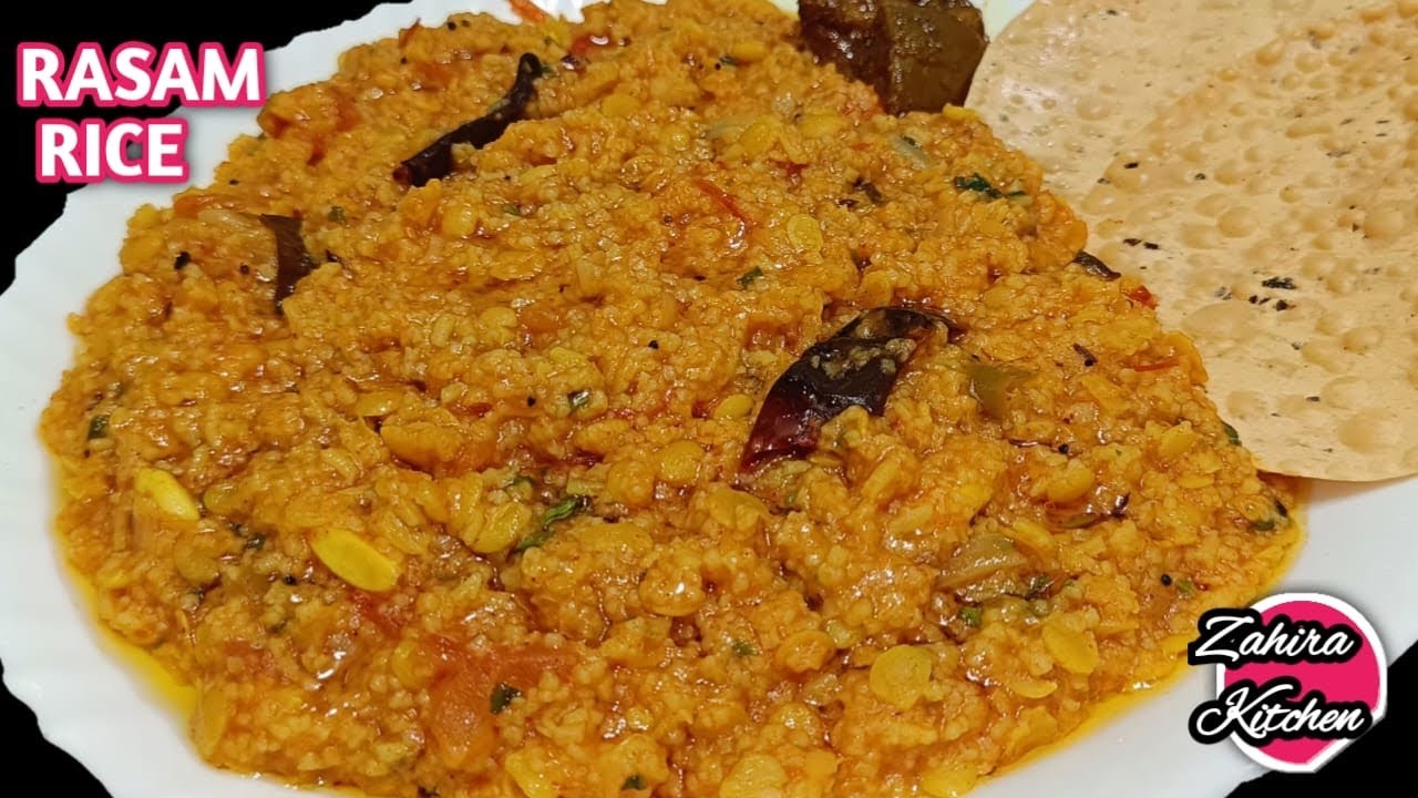 Rasam Rice Recipe | One pot Rasam Rice Recipe | Zahira kitchen - YouTube