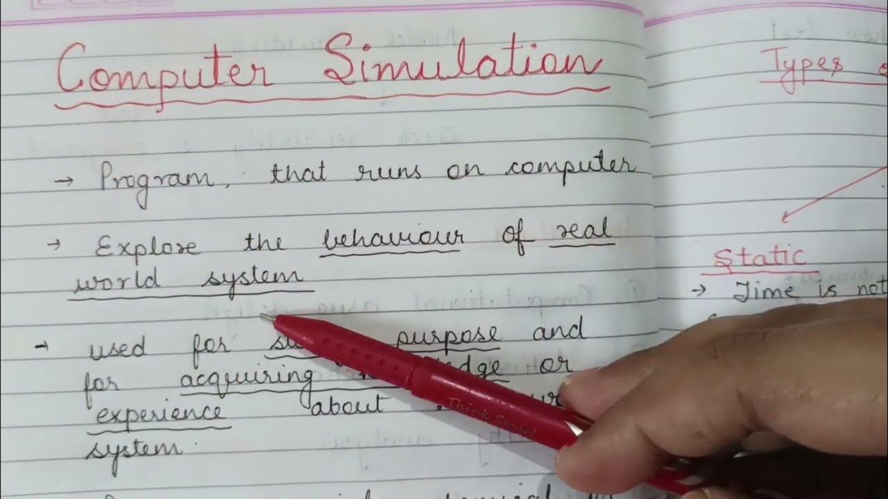 Computer Simulation: Meaning and Types - YouTube