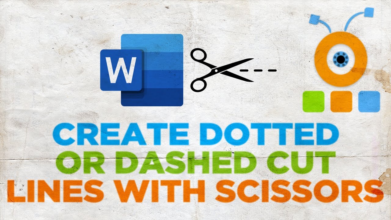 How To Create Dotted Or Dashed Cut Lines With Scissors In Word YouTube How To Create Dotted Or Dashed Cut Lines With Scissors In Word YouTube