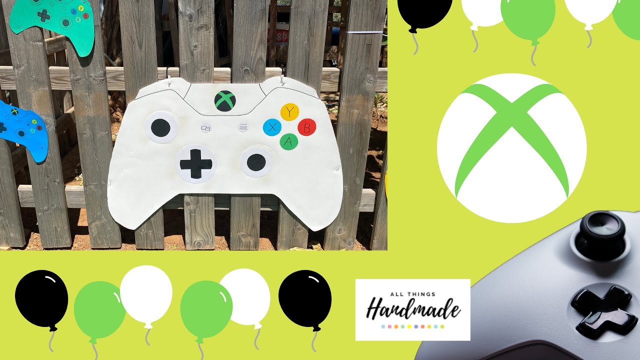 DIY Gamer Party Decoration - Xbox controller party decor - YouTube