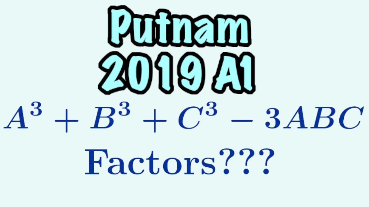 This factors?!? | Putnam Exam 2019 A1 - YouTube