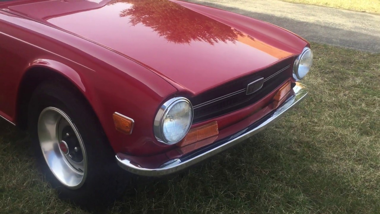 1972 Triumph TR6 OD/Hardtop Walk Around Video - YouTube