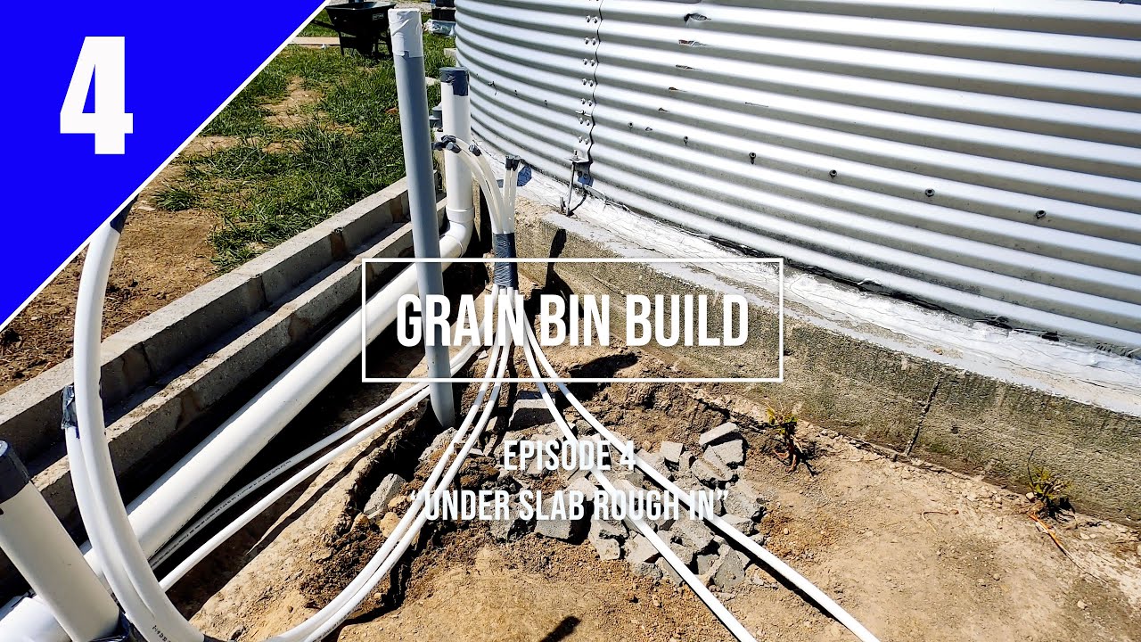 Grain Bin Home Build... Episode 4 "Under Slab Rough in" - YouTube