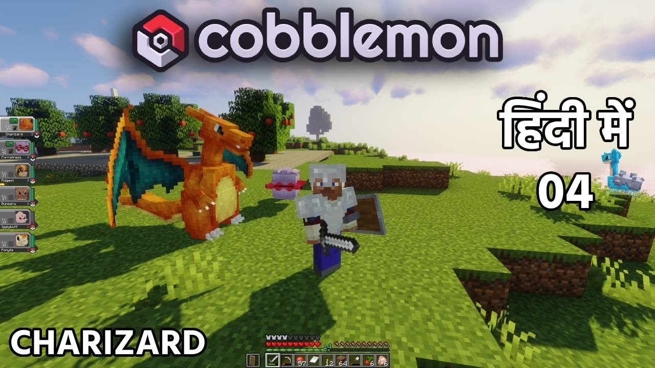 this charizard pokemon is op in cobblemon survival series in hindi ...