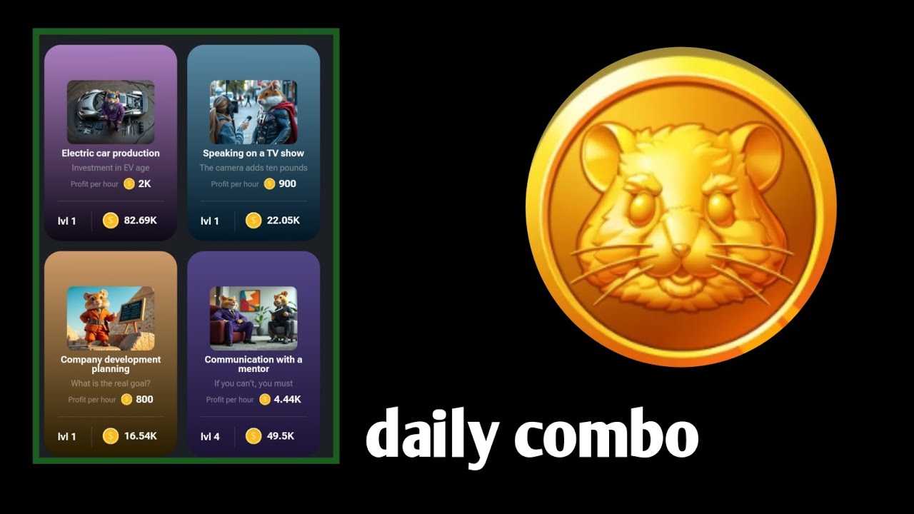 24 August hamster combo card|| today 🐹hamster kombat combo card|| - YouTube