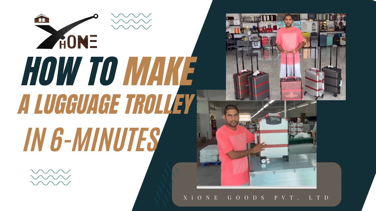 FACTORY TOUR -1: Process How its To Make a Leather Luggage Trolley ...