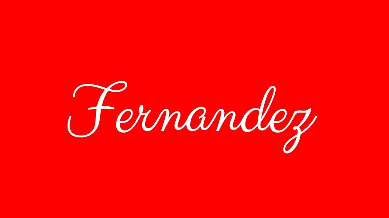 Fernandez English Cursive Handwriting Tutorial - YouTube