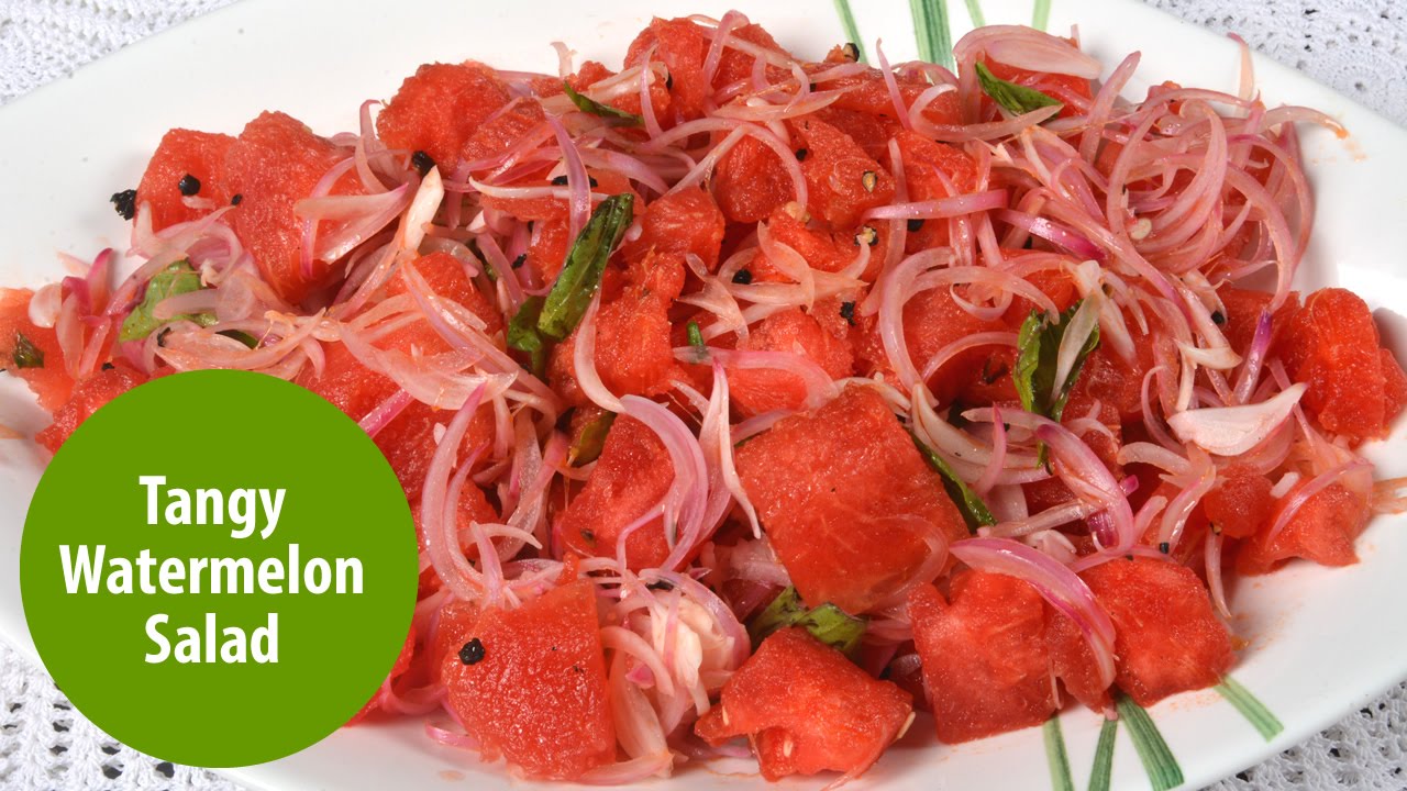 Tangy Watermelon Salad - YouTube