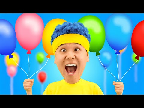 Learning with Balloons! Animals, Numbers & Colors | D Billions Kids Songs