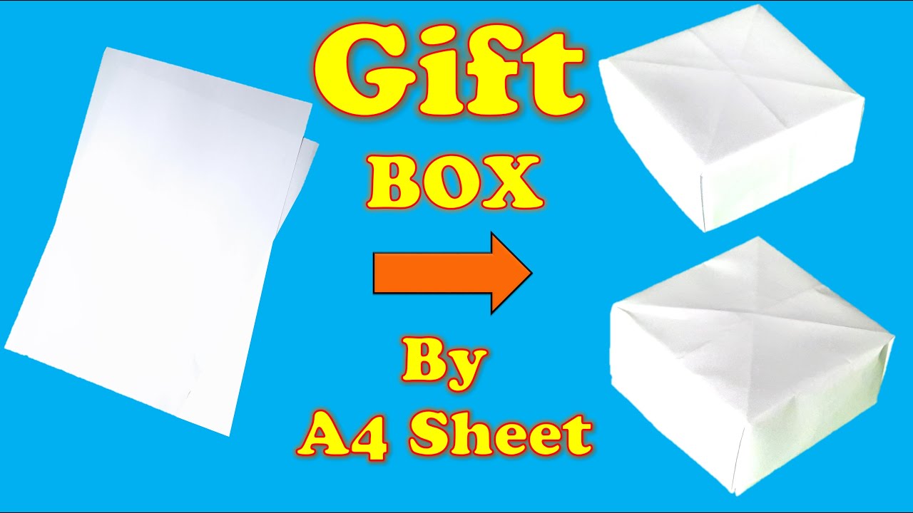 Gift box by A4 | DIY | A4 craft | How to make Gift Box |crafts tv ...