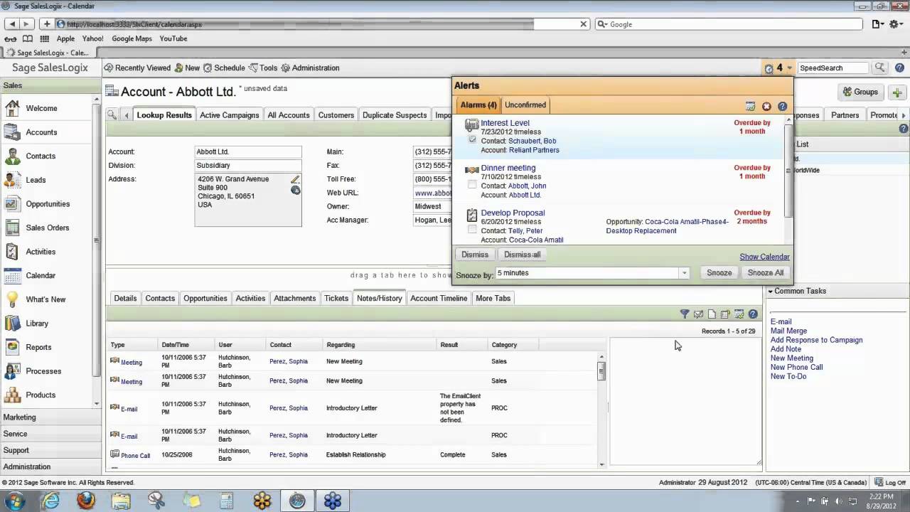 SalesLogix Version 8 Web Client New Features Demonstration - YouTube