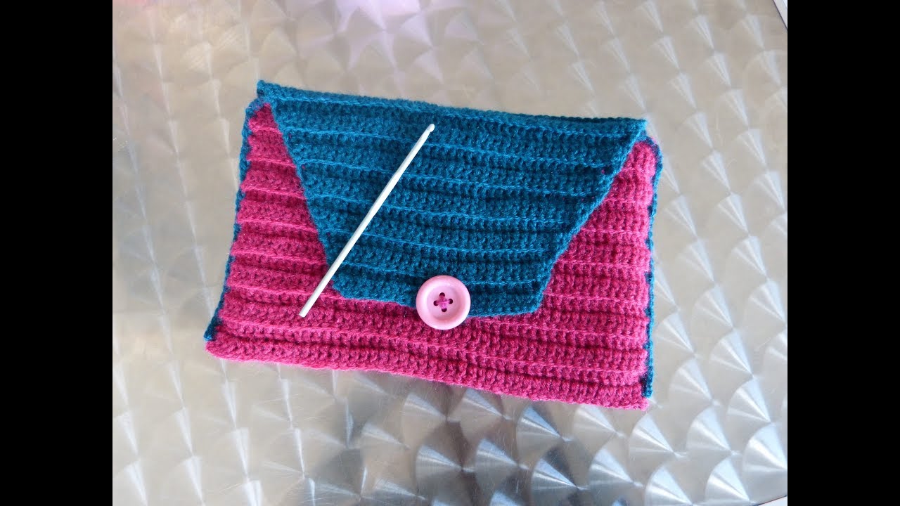 J’avais envie de … Housse/pochette au crochet pour tablette ♫♪ - YouTube