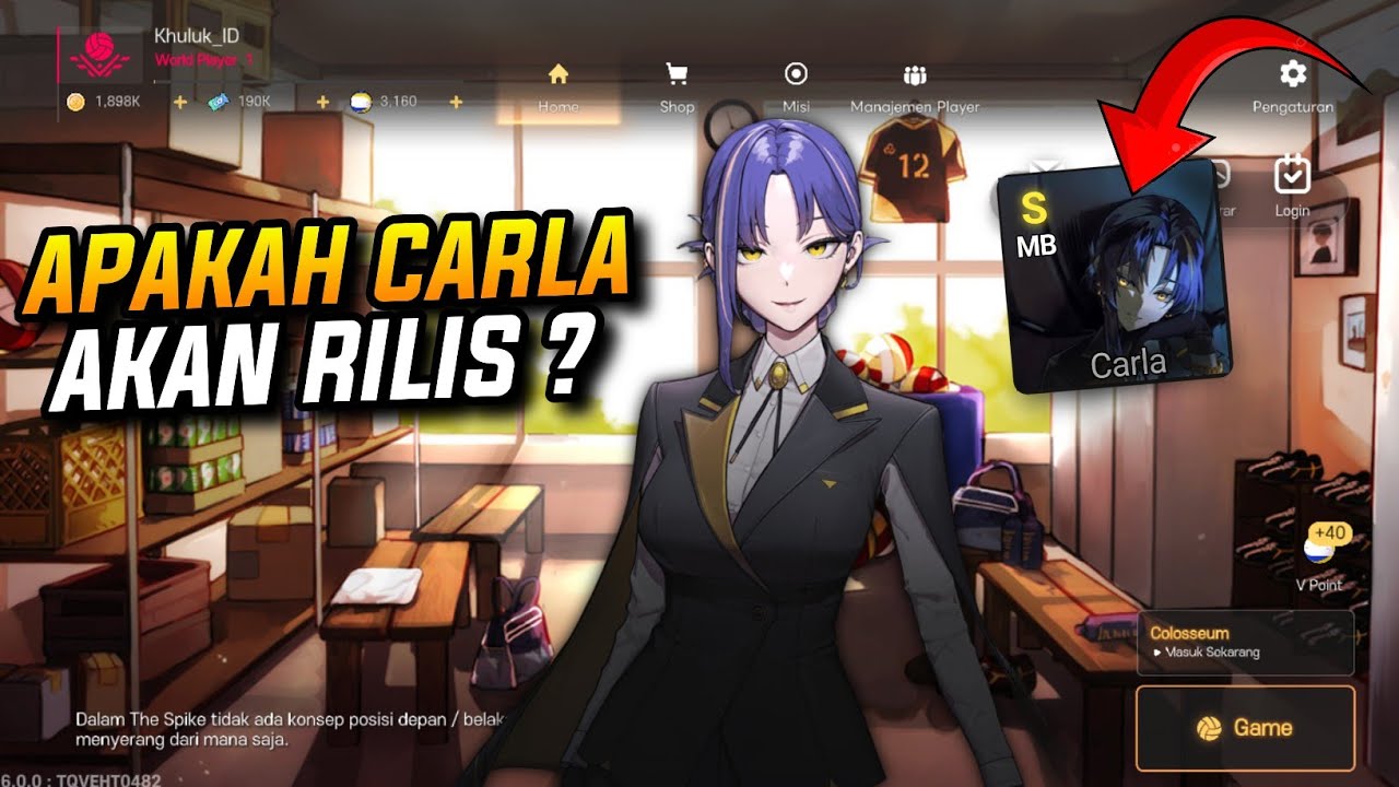 Apakah Karakter Carla Akan Rilis Di The Spike VolleyBall Cross Atau ...