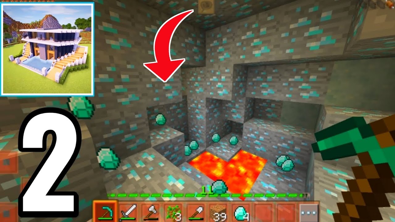 Craft World - DIAMONDS - Survival Gameplay Part 2 (Craft World Master ...
