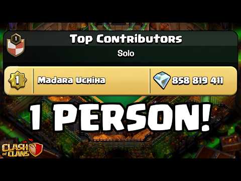 INSANE Solo Clan Rush ALREADY COMPLETE?! Here's How He Did It! (Clash Of Clans)