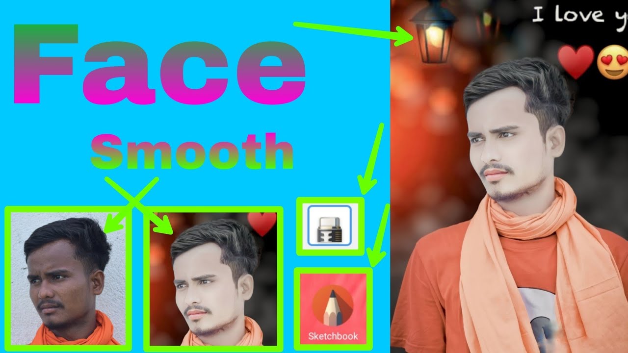 Hard Face Smooth Trick Skchebook Photo Editing Face Smooth Full ...