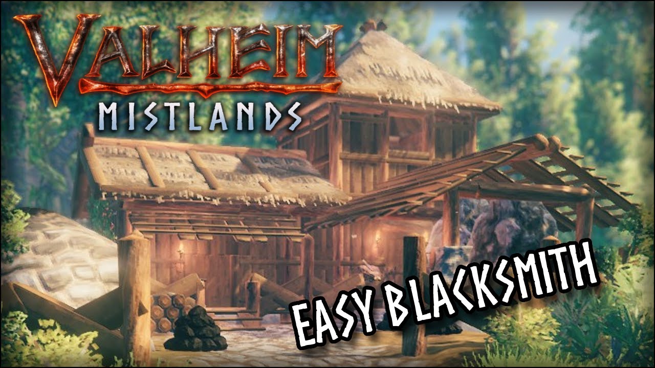 I Built an EASY Blacksmith in Valheim | Valheim Builds - YouTube
