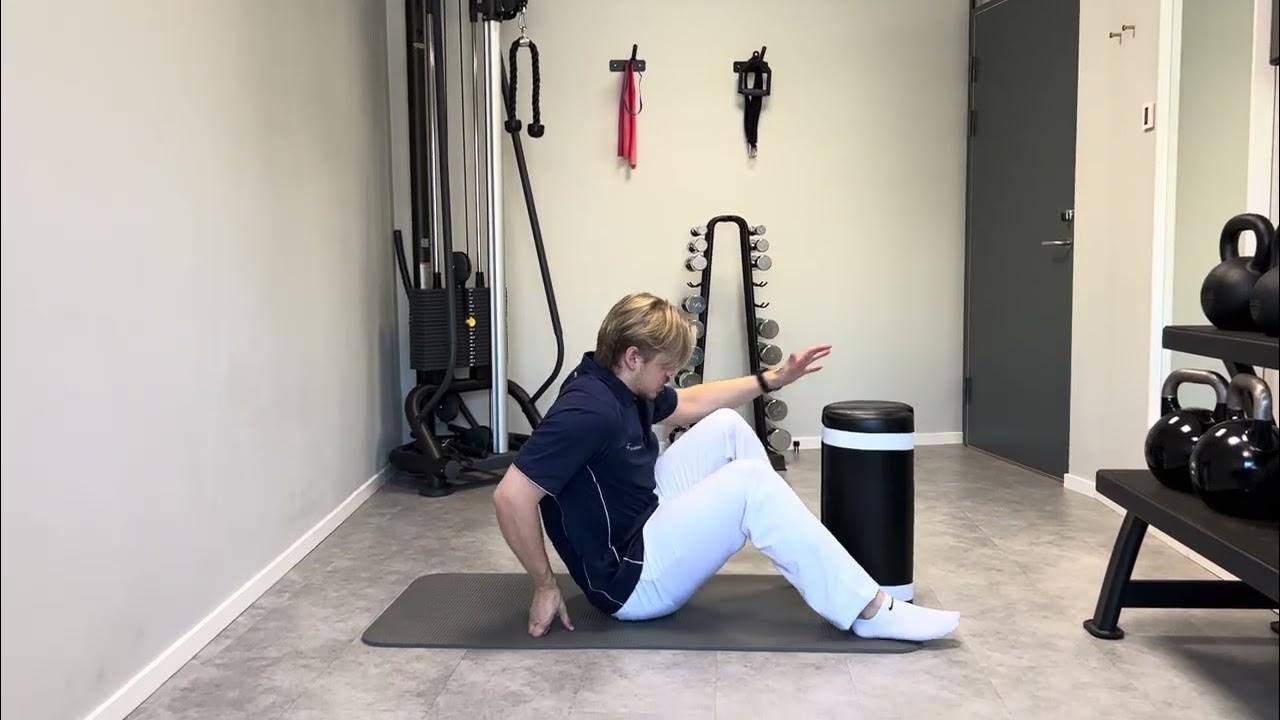 #41 øvelser for innside lår (adduktorgruppen) - Ball squeeze. - YouTube
