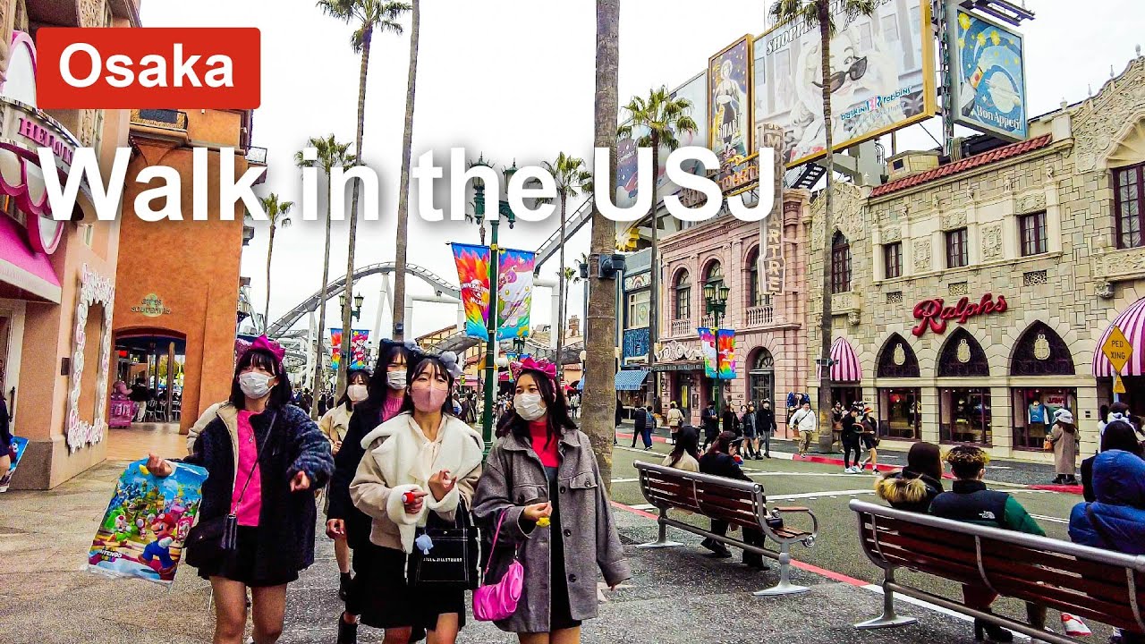 【Osaka 💖】Walk Japan - USJ Harry Potter World Walk on weekday 【4K】오사카 โอ ...