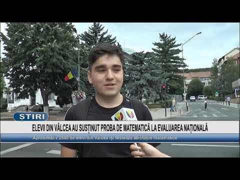 ELEVII DIN VALCEA AU SUSTINUT PROBA DE MATEMATICA LA EVALUAREA NATIONALA - YouTube