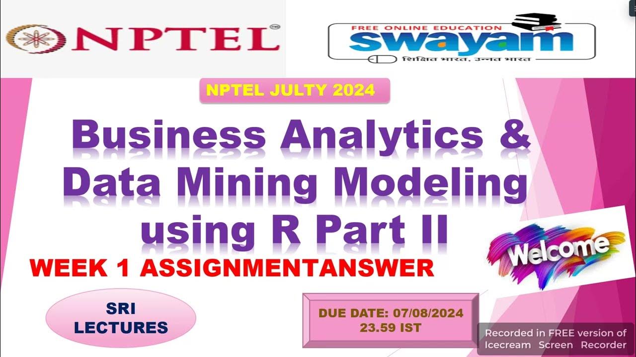 💥WEEK 1💥🔥🔥BUSINESS ANALYTICS & DATA MINING USING MODELING USING R PART II ASSIGNMENT ANSWER💥 ...