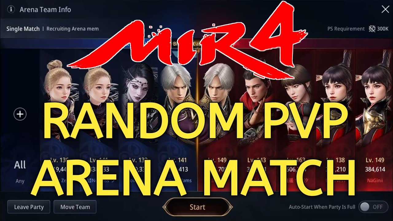 MIR4 - RANDOM PVP IN ARENA MATCH! - YouTube