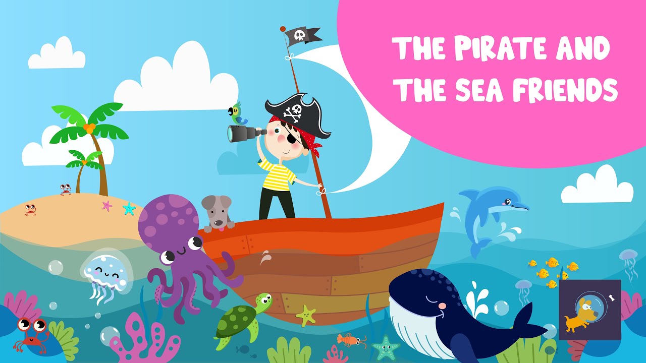 The Pirate and the Sea Friends 🌊 | Learn & Identify Sea Animals # ...