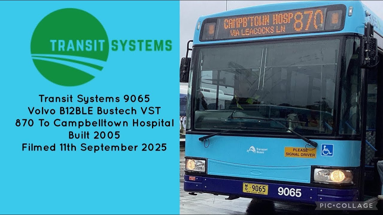 Transit Systems (9065) Volvo B12BLE Bustech VST 870 To Campbelltown ...