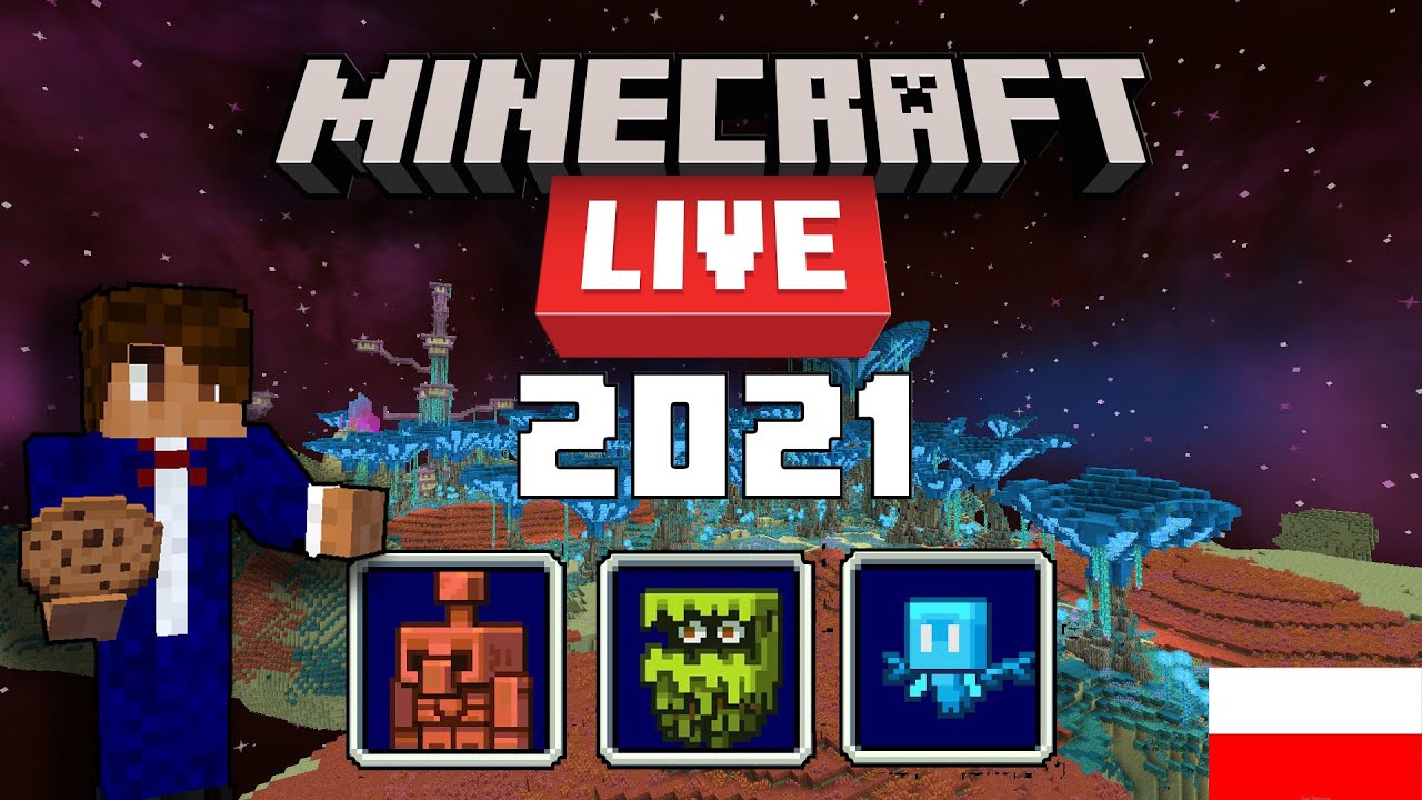 MINECRAFT LIVE 2021 Z POLSKIM TŁUMACZENIEM! GŁOSOWANIE NA MOBY ...
