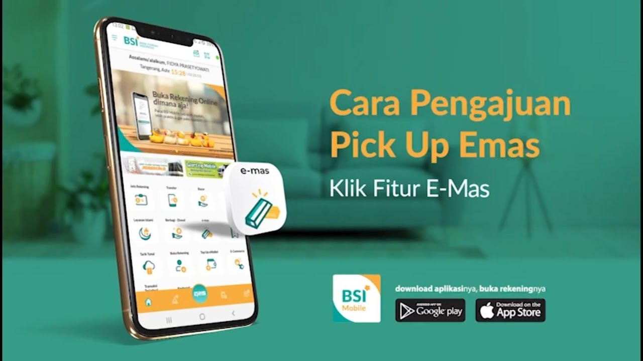 Gadai Emas Online (Pick Up Emas) di BSI - YouTube