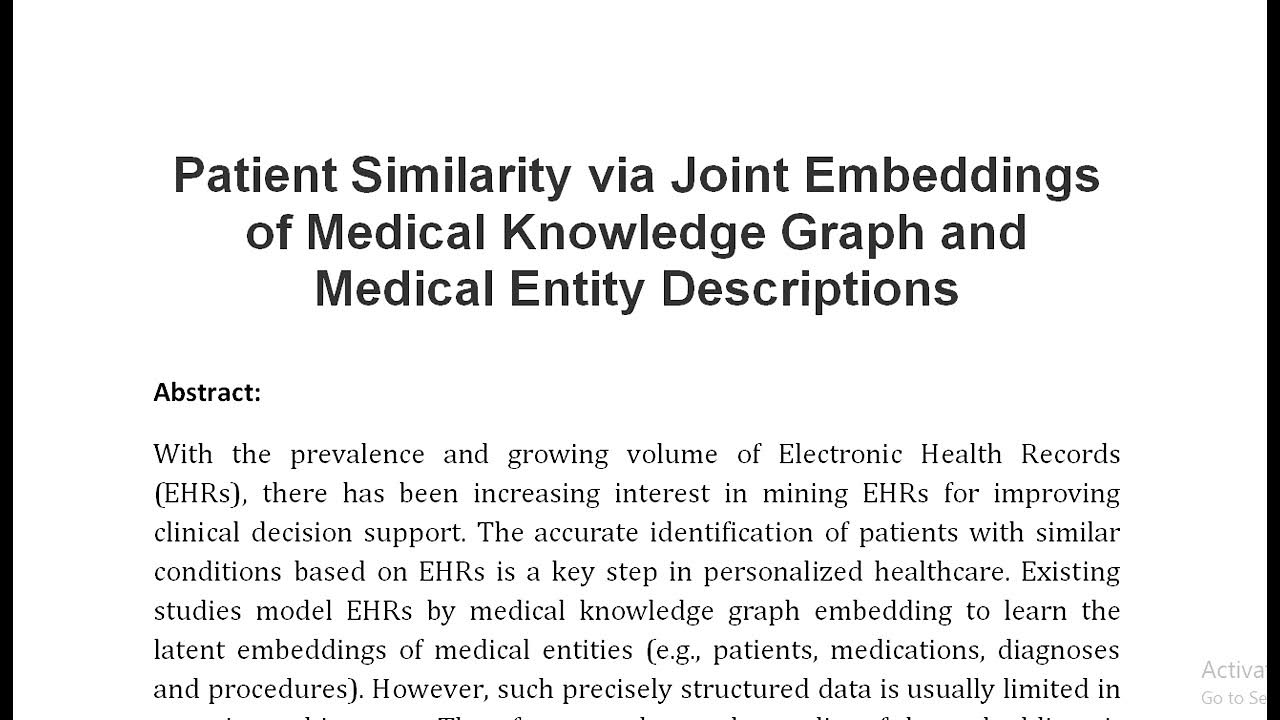 Patient Similarity via Joint Embeddings of Medical Knowledge Graph and Medical Entity ...