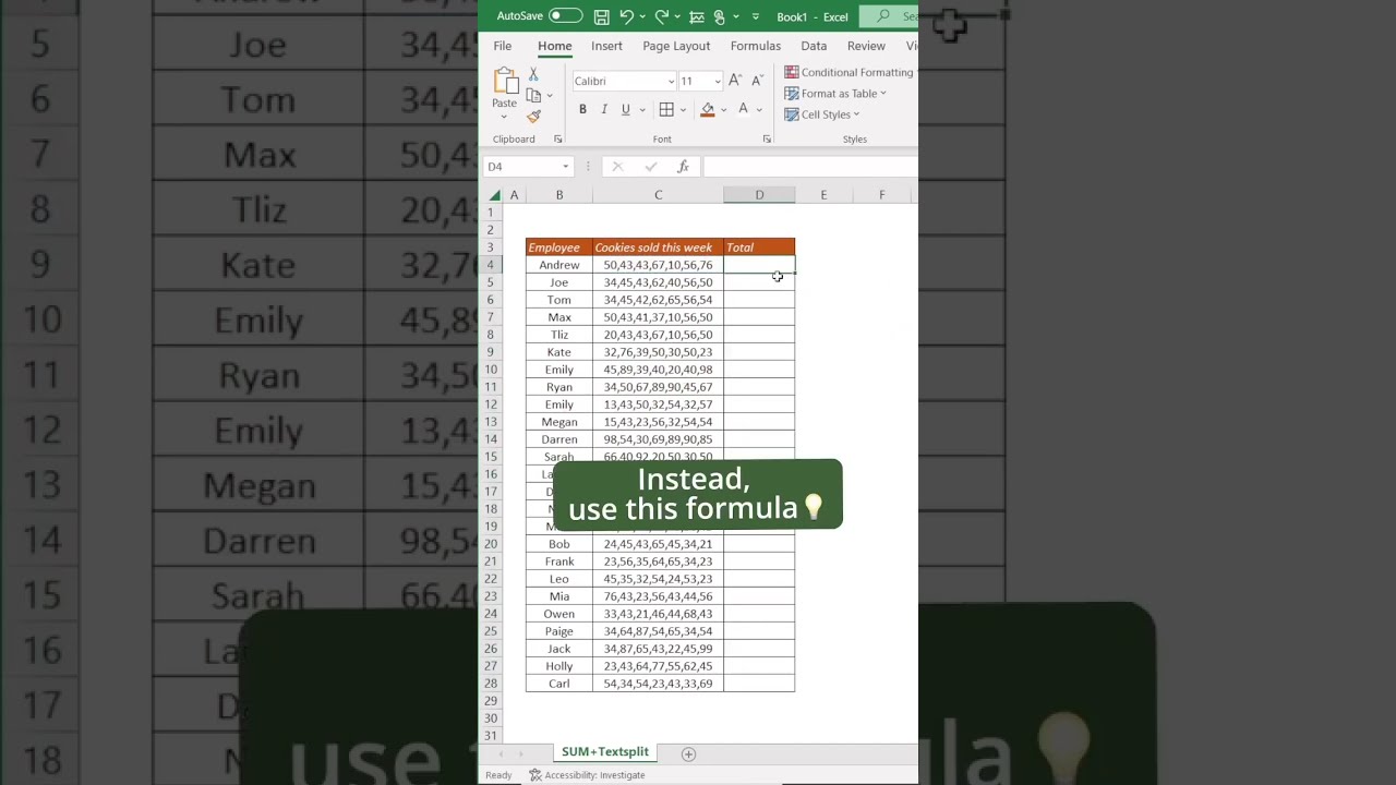 How To Combine SUM And TEXTSPLIT To Separate Commas In Excel How To Combine SUM And TEXTSPLIT To Separate Commas In Excel