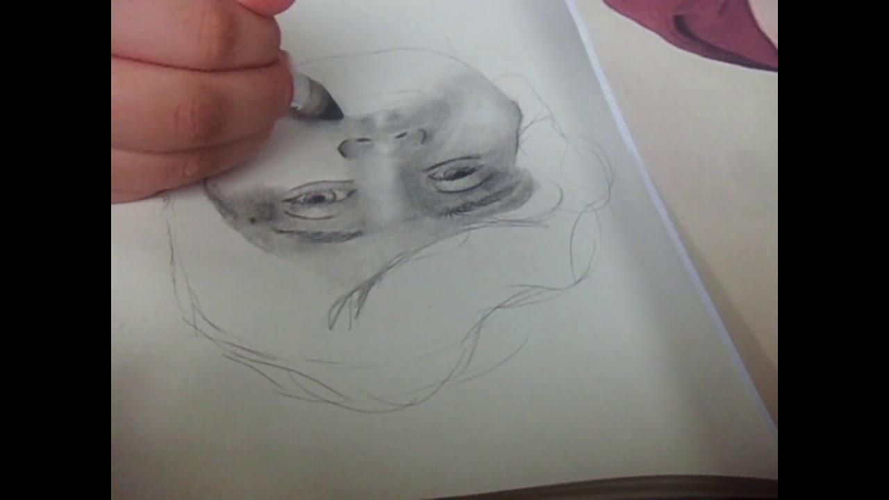 Speed drawing of a face! - YouTube