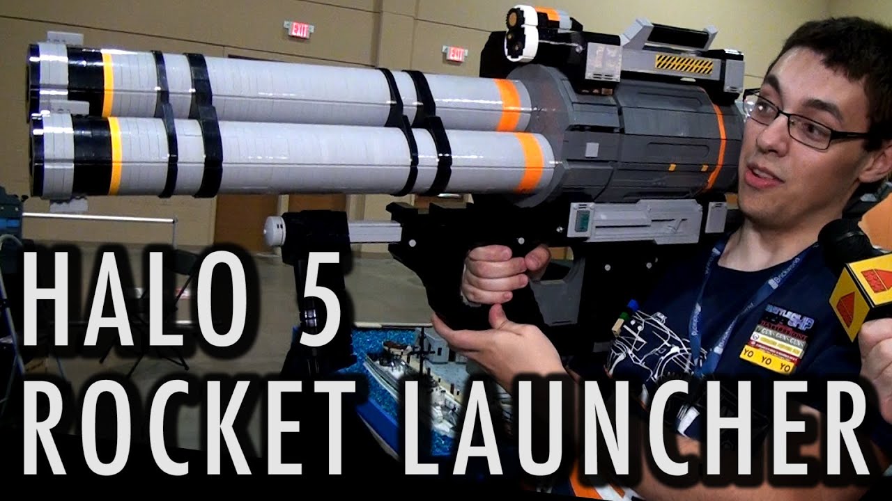 LEGO Halo 5 rocket launcher SPNKr | Brickworld Chicago 2016 - YouTube