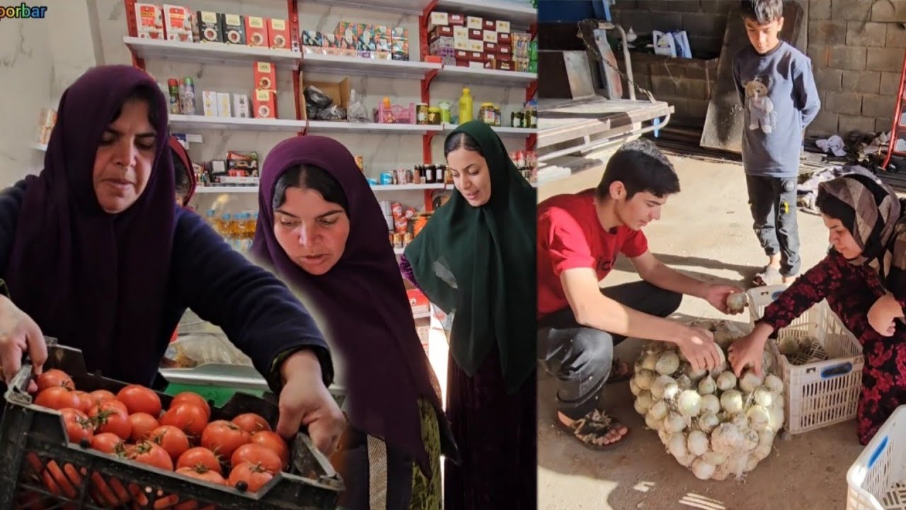 "Organizing the Store with the Efforts of Mrs. Farideh and Her Family ...