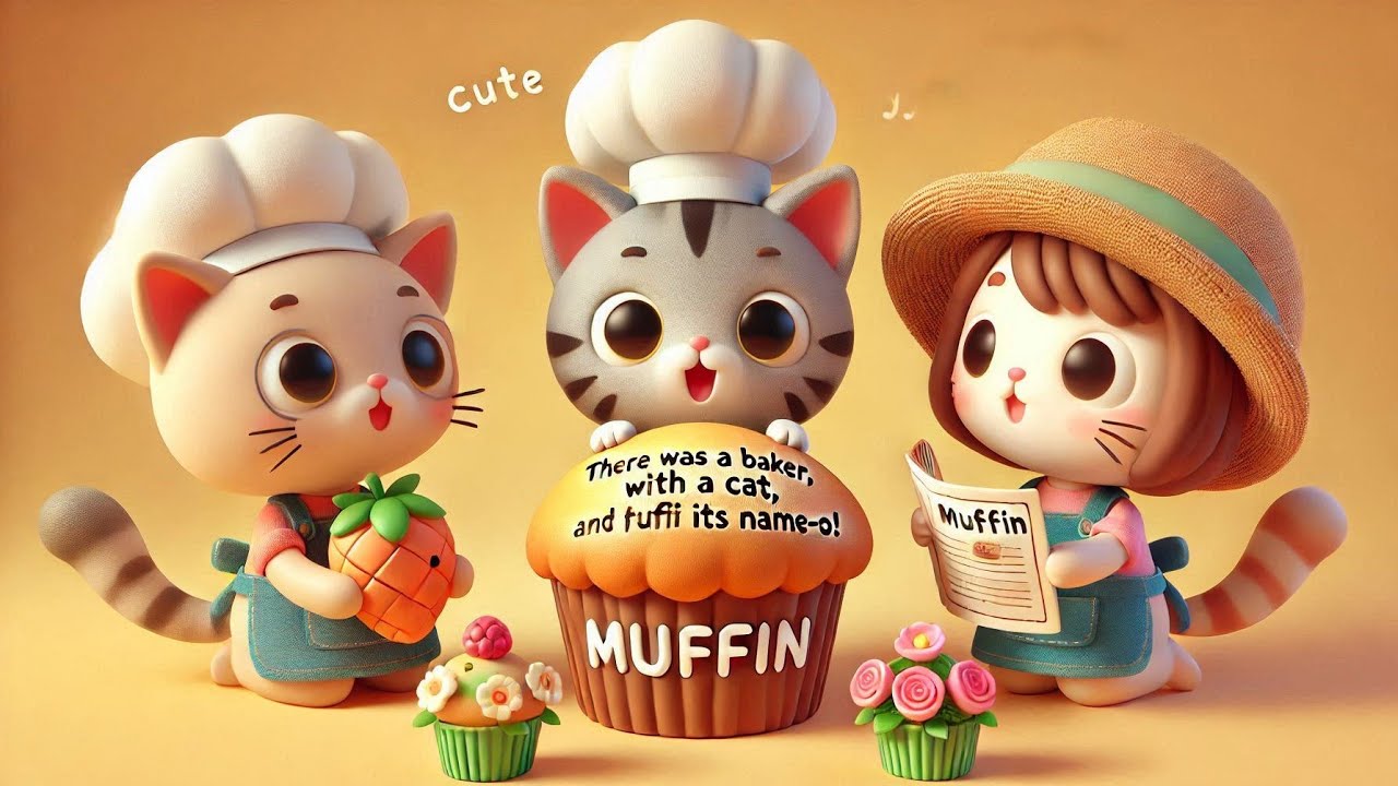 There was a baker with a cat,And Muffin was its name-o! - YouTube