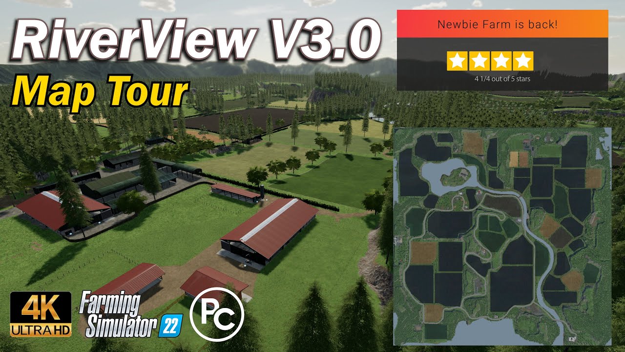Riverview V3.0 | Map Review | Farming Simulator 22 - YouTube