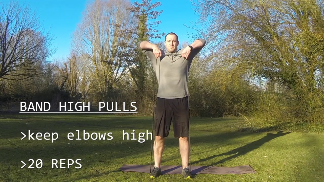 band high pulls - YouTube