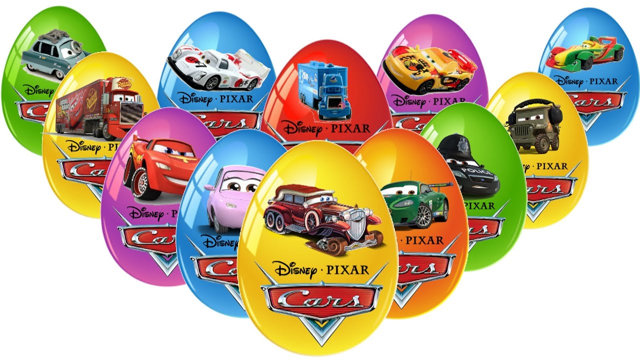 20 Kinder Surprise Eggs Disney Pixar Cars2 in 4K (ULTRA HD) - YouTube