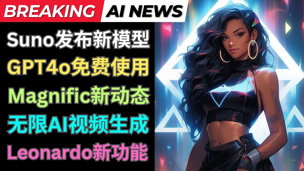 AI新闻: Suno V3.5发布，Coze接入GPT4o模型，Leonardo推出角色参考，FIFO Diffusion无限视频生成 - YouTube