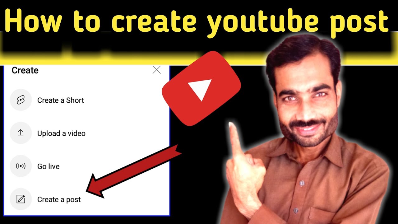 how to create post on youtube | youtube par photo kese lagaen ...