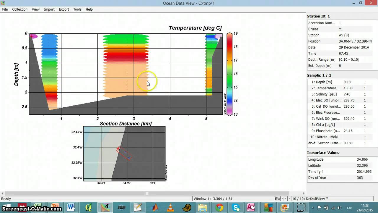 06 Outstand Data Analysis15 ODV section plot interpolation - YouTube