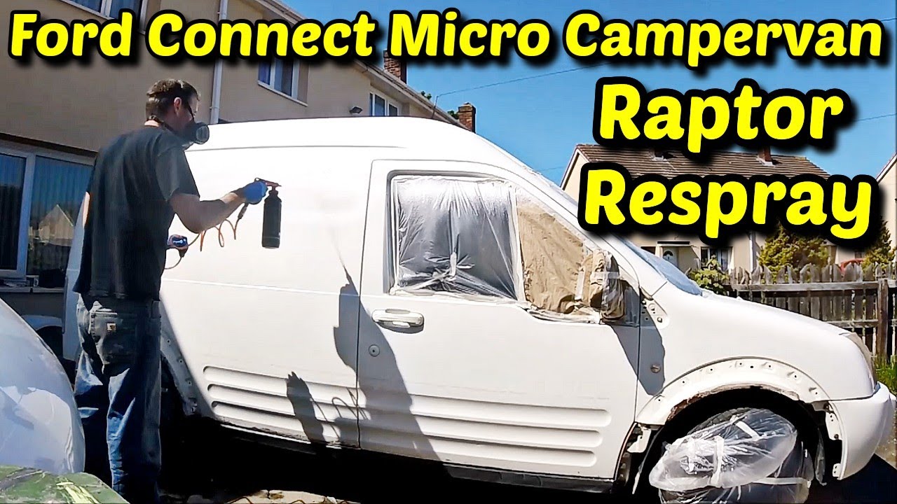 Ford Connect Micro Campervan Raptor Respray - YouTube