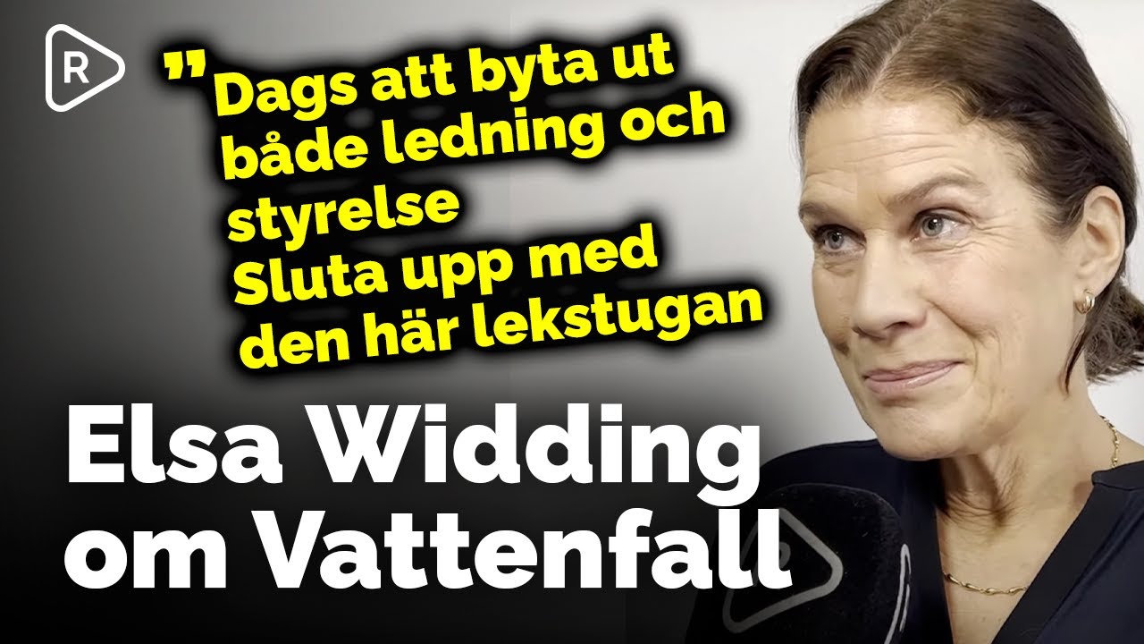 Elsa Widding om Vattenfall: "Lekstuga" | Sparka hela ledningen | Om vd ...