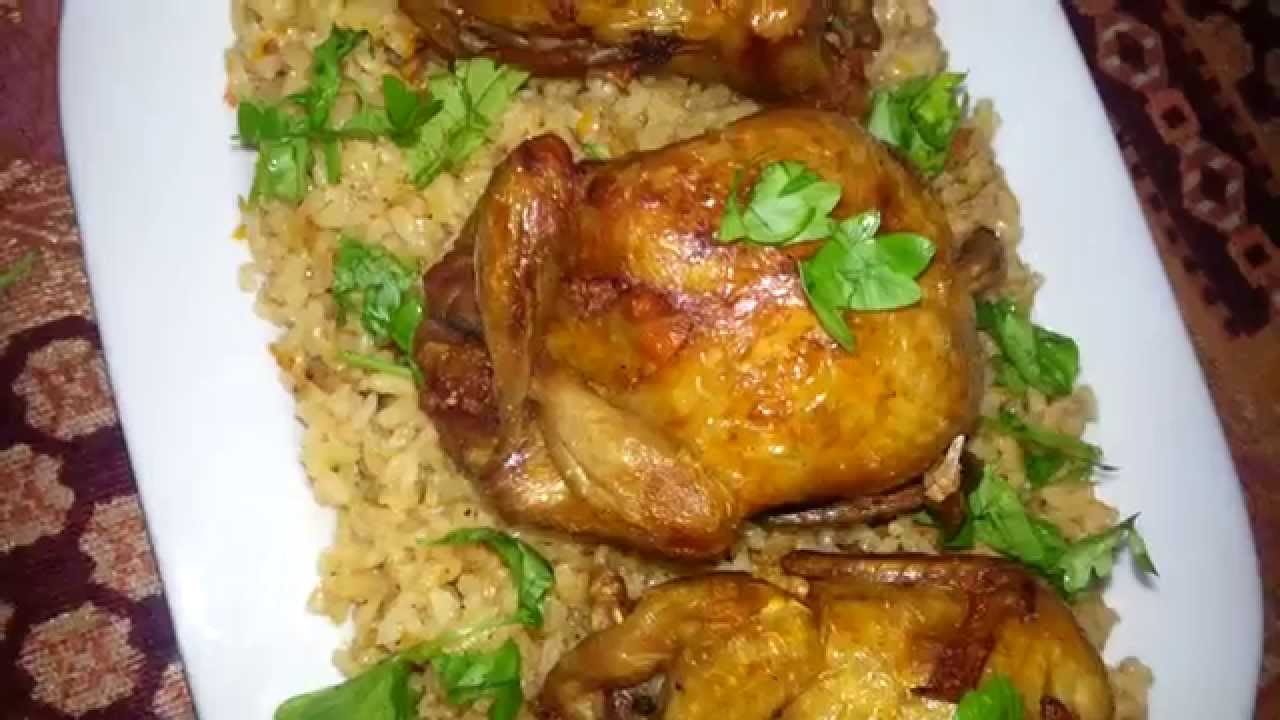 Roasted stuffed Quail Home Cooking Abir ali 2 - YouTube
