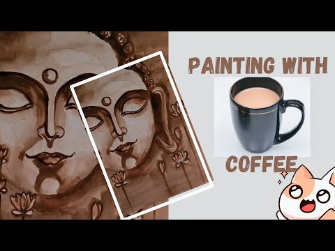 Coffee painting tutorial for beginners | Step by step #youtubevideo # ...